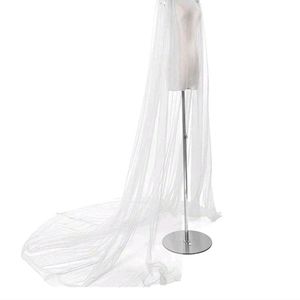 Tops | New Hood Tulle Cape Cloak White Floor Length Soft Mesh Cloak ...
